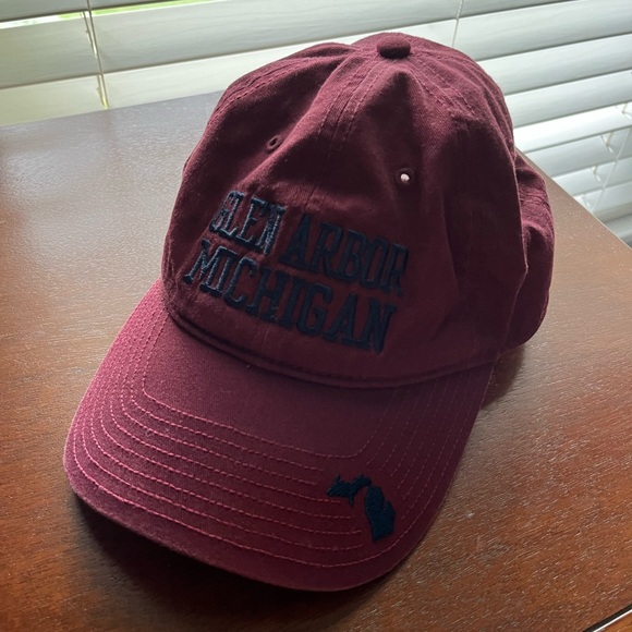 Accessories | Glen Arbor Michigan Baseball Hat Maroon Red Cap Great ...